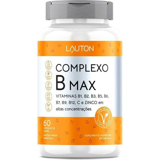 Suplemento Alimentar Complexo B Max Lauton Vita C B1 B2 B3 B5 B6