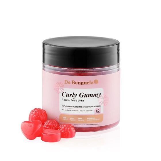 Suplemento alimentar em goma Curly Gummy (60 gomas) De Benguela ...