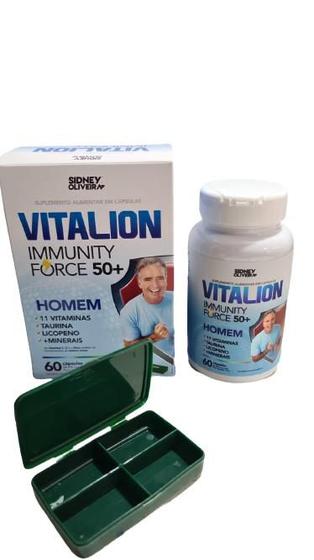 Suplemento alimentar immunity force 50+ homem vitalion 60c - SIDNEY ...