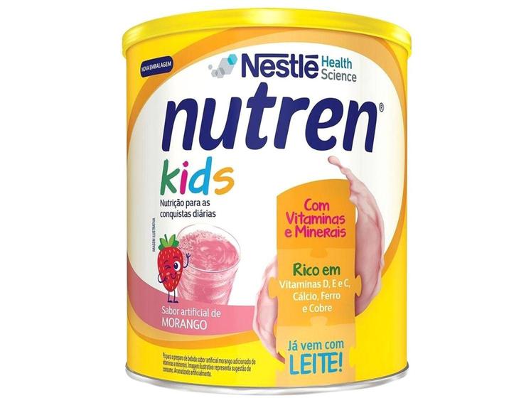 Suplemento Alimentar Infantil Nestlé Nutren Kids - Morango 350g ...