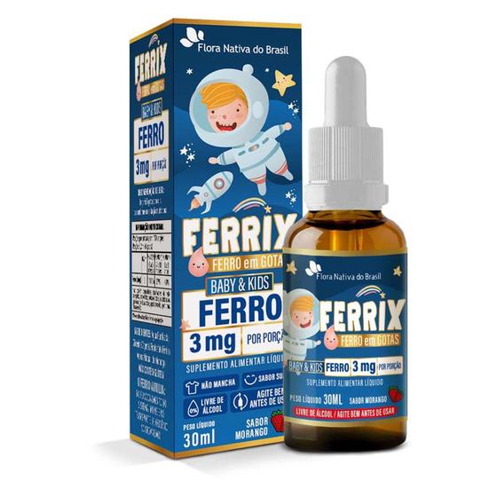 Suplemento Alimentar Líquido Ferro em Gotas - Ferrix - Flora Nativa do ...