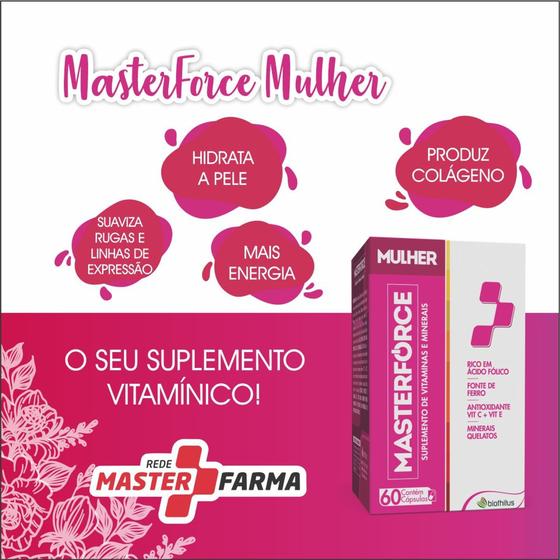 Suplemento Alimentar MasterForce MULHER C/60 Caps - Biofhitus ...