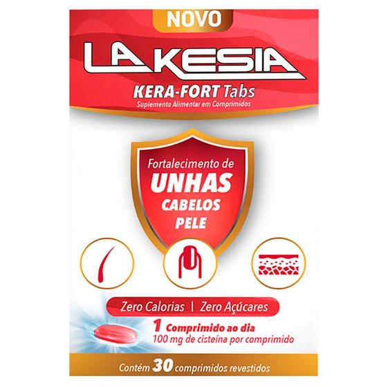 Suplemento Alimentar para Cabelos e Unhas La Kesia Kera-Fort Tabs ...