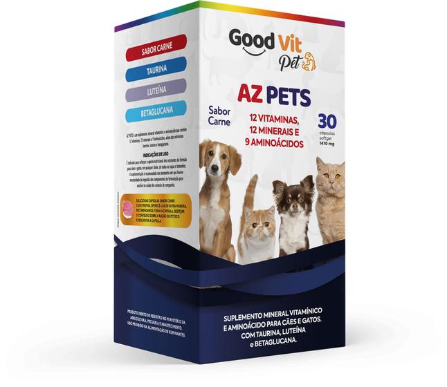 Suplemento AZ Pets 30 capsulas Good Vit Pet - Vitaminas e Suplementos ...
