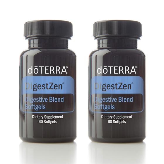 Suplemento doTERRA DigestZen Softgels - Pacote com 2 (60 Unidades ...