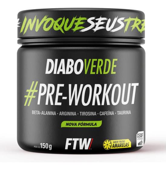 Suplemento Em Pó Ftw Diabo Verde Pre Treino Pre Workout 150g - Pré ...
