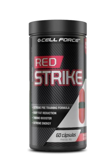 Suplemento Energetico Thermogenico Red Strike 60 Capsulas - Cell Force ...