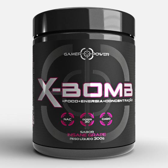 Suplemento Gamer - X-Bomb - Insane Grape - 300g Foco Energia E ...