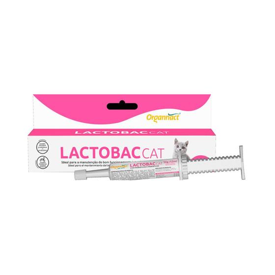 Suplemento Lactobac Cat Pra Gatos 12Ml Organnact - Prebióticos e ...