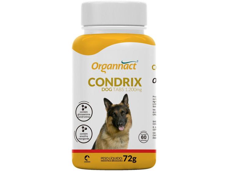 Suplemento Organnact Condrix Dog Tabs - para Cachorro 72g - Vitaminas e ...