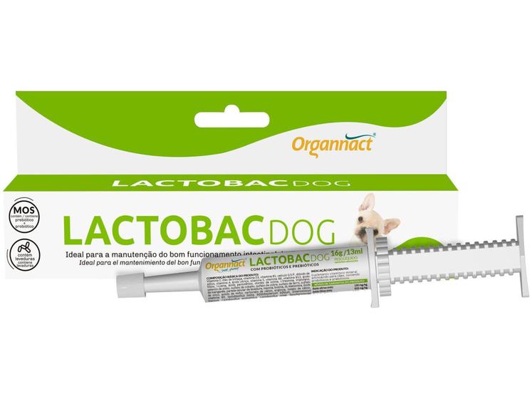 Suplemento Organnact Lactobac Dog - para Cachorro 13ml - Prebióticos e ...