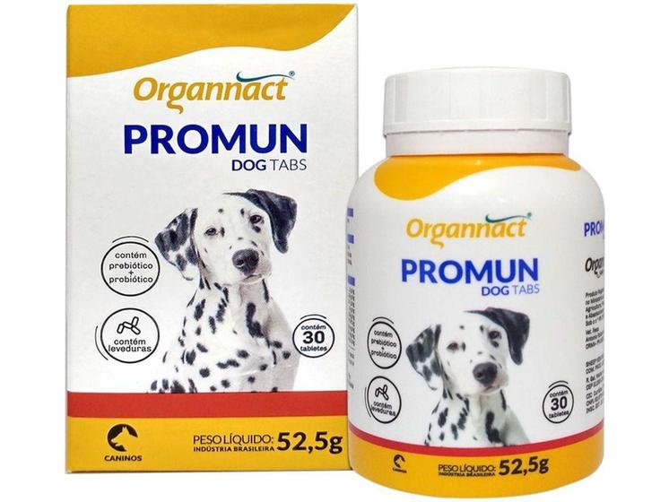 Suplemento Organnact Promun Dog Tabs - para Cachorro 52,5g - Vitaminas ...