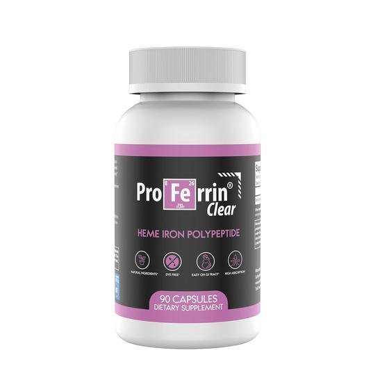 Suplemento Proferrin Clear Heme Iron - 90 Cápsulas - Multivitamínico ...