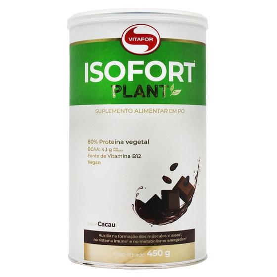 Suplemento Vitafor Isofort Plant Proteína Vegetal 450g cacau - No ... Suplemento Vitafor Isofort Plant Proteína Vegetal 450g cacau - No ...