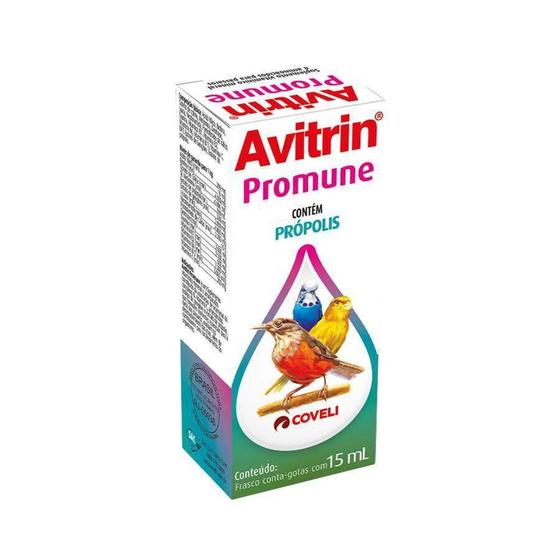 Suplemento Vitamínico Avitrin Promune para Pássaros - 15ml - Vitaminas ...