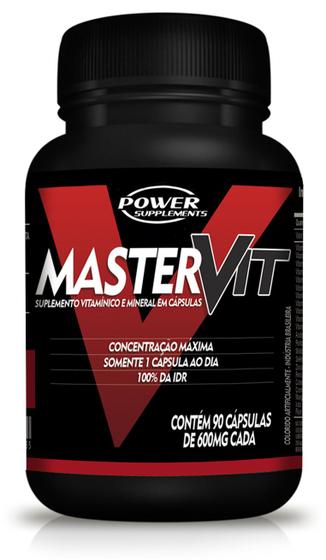 Suplemento Vitamínico Master Vit 600mg Power Supplements 90 cáps ...