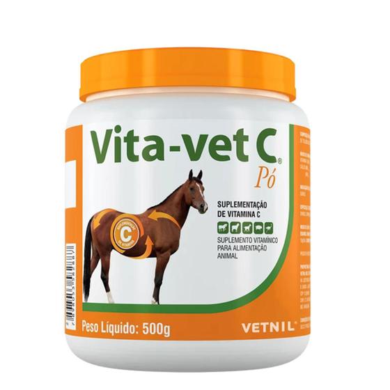 Suplemento Vitaminico Vita Vet C Cavalos 500g Vetnil - Vitaminas e ...