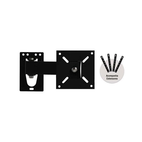 Suporte Articulado de Parede para TV 3 Movimentos 10" a 56" BRA3.0 ...