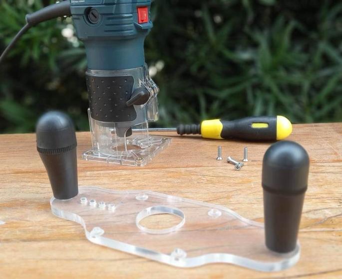 Suporte Base Manual Para Tupia Laminadora Bosch - Acrílico - GUILEO ...