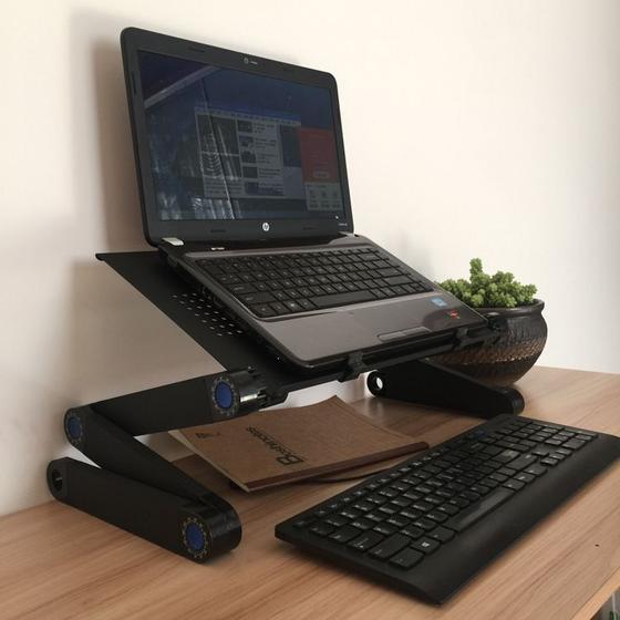 Suporte De Cama Mesa Articulada em Alumínio Resistente para Notebook ...