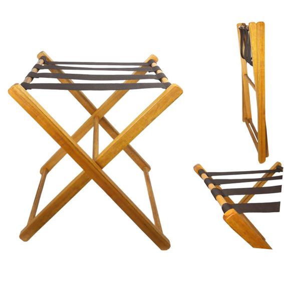 Suporte De Malas Bagagens Em Madeira Para Hotel Pousada Maleiro ...