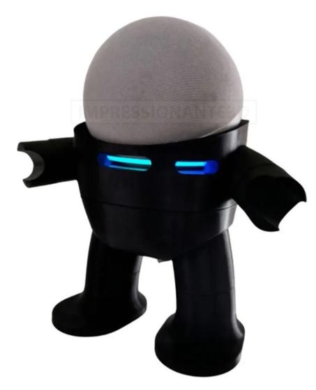Suporte De Mesa Dock Alexa Echo Dot 4 Geração Robo Preto ...