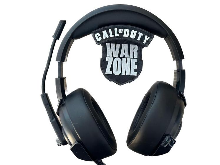 Suporte De Parede Headset call of duty warzone Com Fita Dupla Face ...