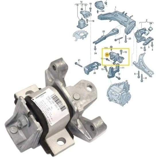 Suporte Do Motor Lado Esquerdo Gol/fox/voyage 5u0199555e - Volkswagen ...