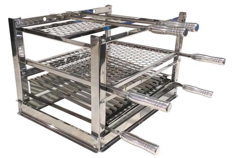 Suporte Fixo Bancada Churrasqueira Aço Inox 70x50 Pantheon Cód. 913A ...