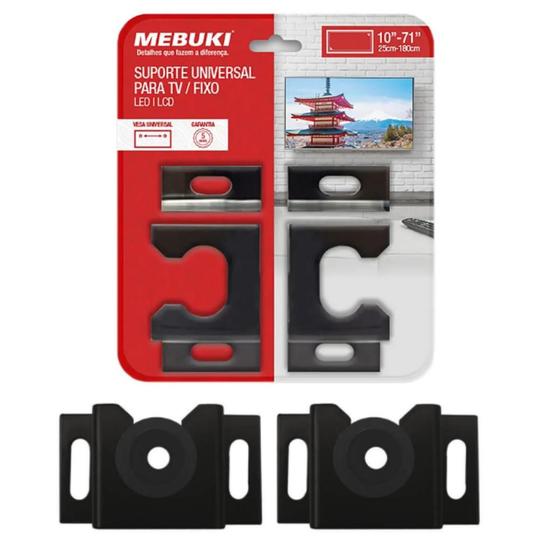 Suporte Fixo Universal Para Painel Parede TV De LED LCD 10 À 70 Polegadas Suporta 40kg Preto ...