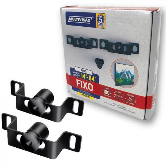 Suporte fixo Universal para TV de 14 a 84 Preto M 1 Multivisão-Led ...