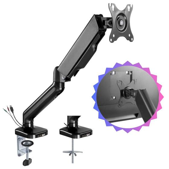 Suporte Gamer Articulado Pcyes Para Monitor AOC Samsung ASUS 17" Até 32 ...