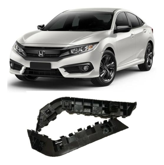 Suporte Guia Parachoque Dianteiro Civic 2017 2018 2019 2020 2021 ...