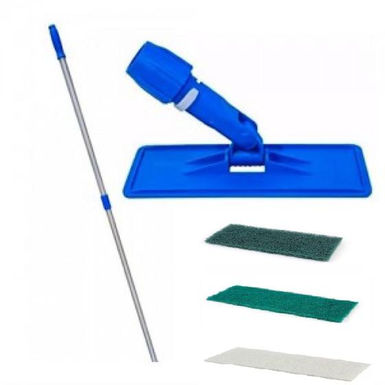 Suporte Limpa Tudo / Minilock C/3 Fibras + Extensão 1,5Mts - Moppita ...