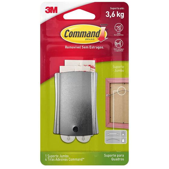 Suporte Metálico Adesivo Quadros de Parede 3,6 Kg Command Brand 3M ...
