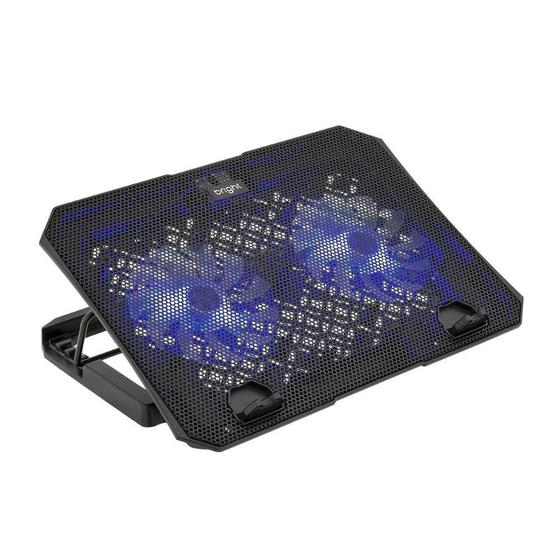 Suporte Notebook Cooler Base Com Ventilação Apoio Mesa Usb - BRIGHT ...
