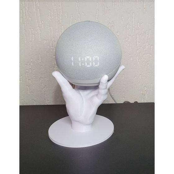 Suporte para Echo Dot 4 Alexa - Mão / Hand - BEST ART 3D - Suporte para ...