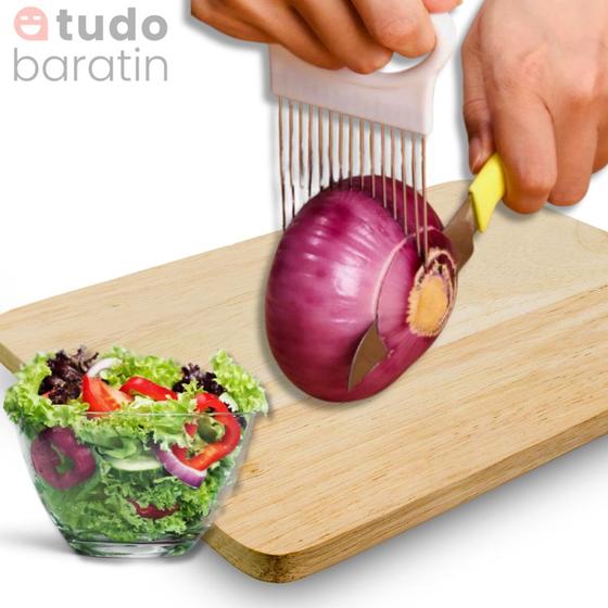 Suporte Para Fatiar Cebolas Legumes Fatiador Cortador Garfo de Agulha ...
