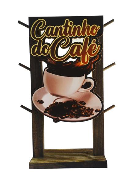 Suporte Para Xicaras Pires E Canecas Madeira Rustica - Cantinho Do Café ...