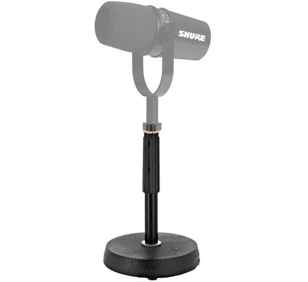 Suporte/Pedestal Mesa Reto P/Microfone Condensador Sm7B/Mv7 - Aj Som Acessórios Musicais ...