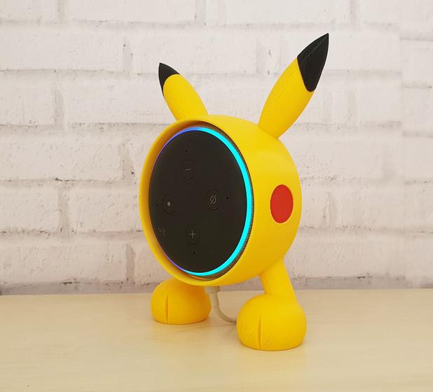Suporte Pokemon Pikachu compatível com Alexa Echo Dot 3 - CEO 3D ...