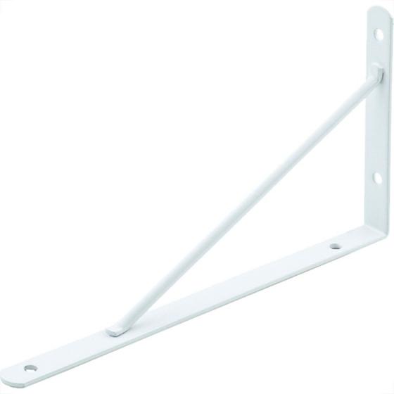 Suporte Prateleira Mao Francesa Podium 25Cm Branco - Kit C/12 Pecas ...