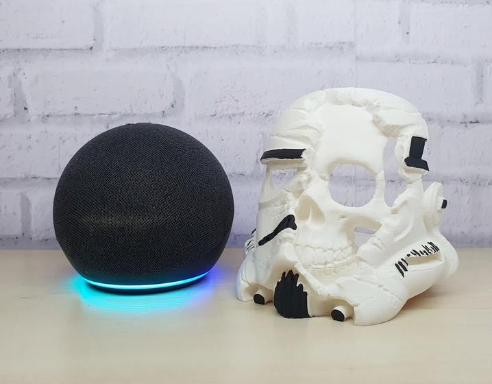 Suporte Tema Stormtrooper Star Wars compatível com Alexa Echo Dot 4 ...