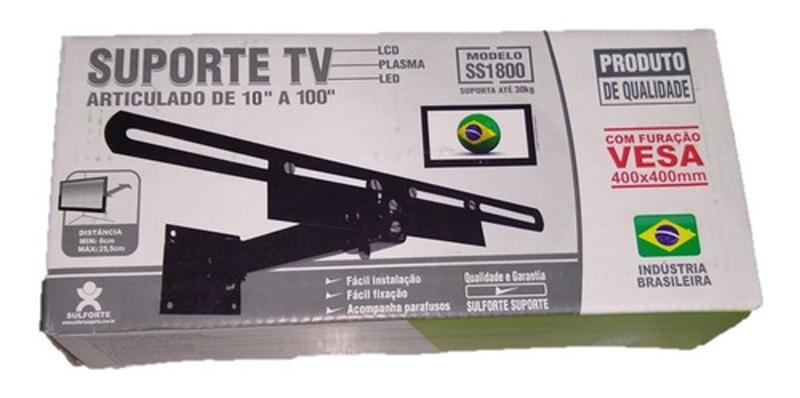 Suporte Tv Articulado de 10" A 100" - SULFORTE - Suporte para TV ...