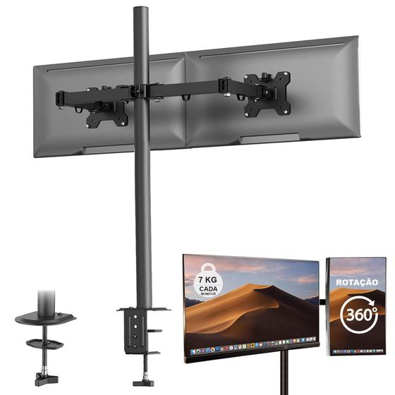 Suporte Universal De Mesa Duplo Para Monitores Base Pé Articulado - Mxt ...