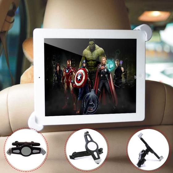 Suporte Veicular Tablet Banco Traseiro Carro Articulável de 7 a 11 ...
