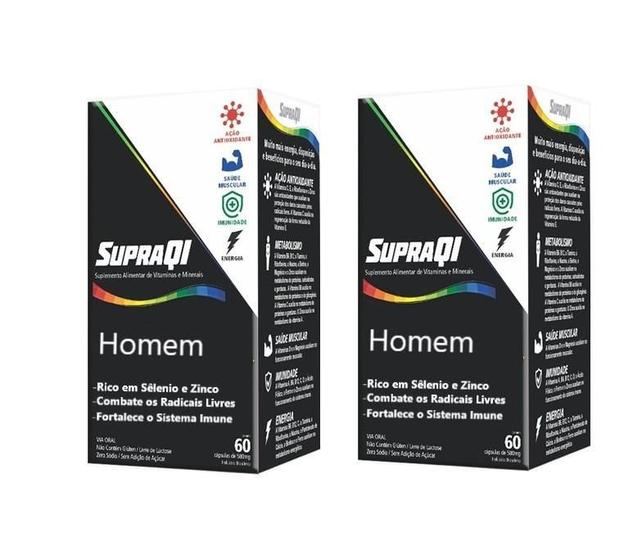 Supra Qi - Homem 120Cáps. 500Mg - Vit. De A-Z - Multivitamínico ...