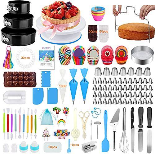 Suprimentos de decoração de bolo, 507 PCS Bolo Kit de Decoração 3 ...