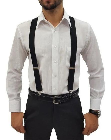 Suspensório Adulto Feminino Masculino Ajustável - Preto - Rp ...