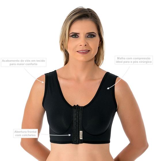 Sutiã cirúrgico compressivo Mabella 1160 alça larga melhor para ...